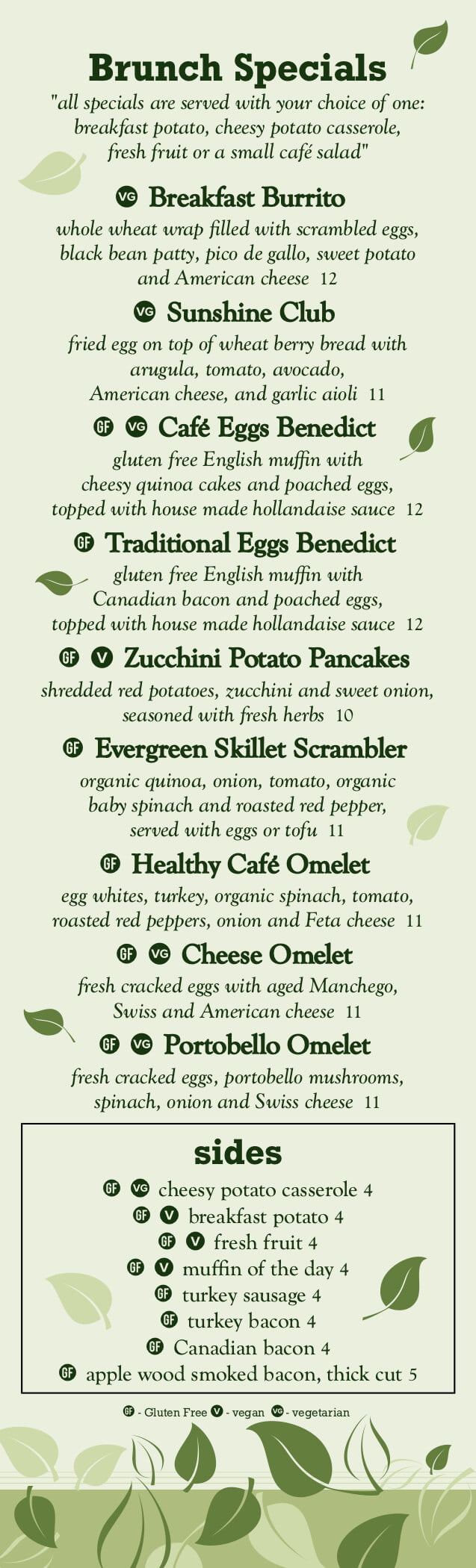 Menu – Cafe Evergreen
