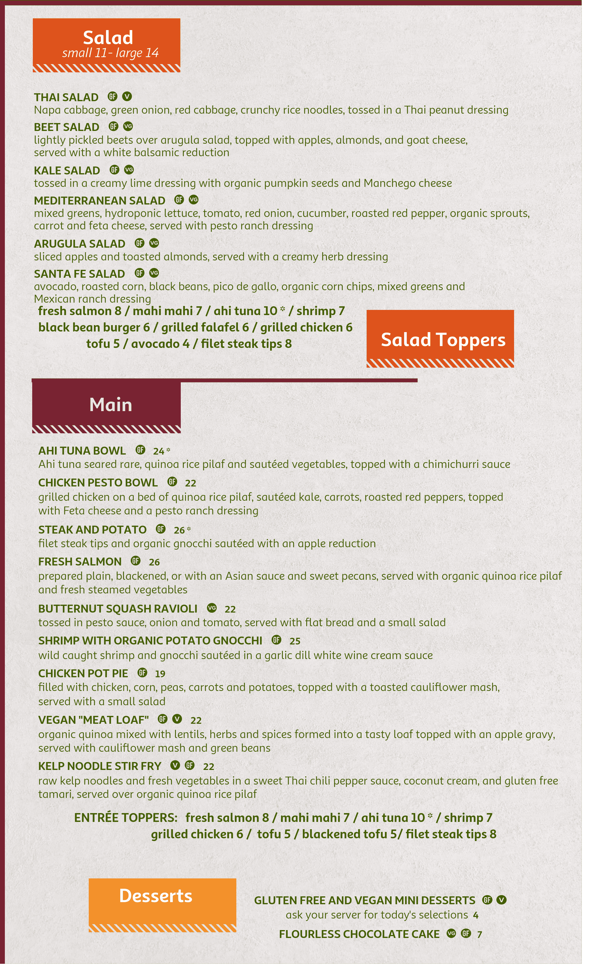 Menu – Cafe Evergreen